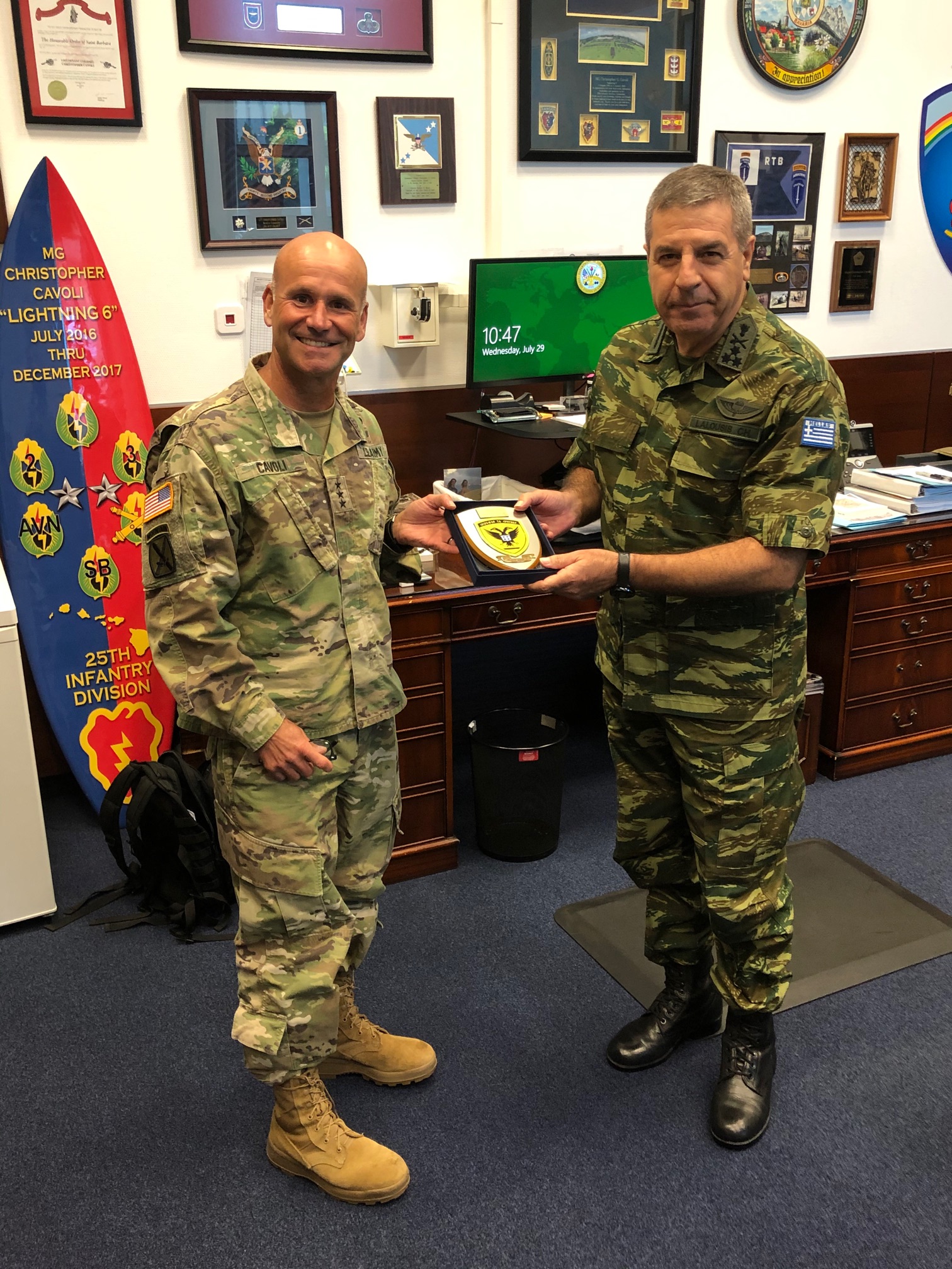 Official Visit by the Chief HAGS to the US Army Europe headquarters ...